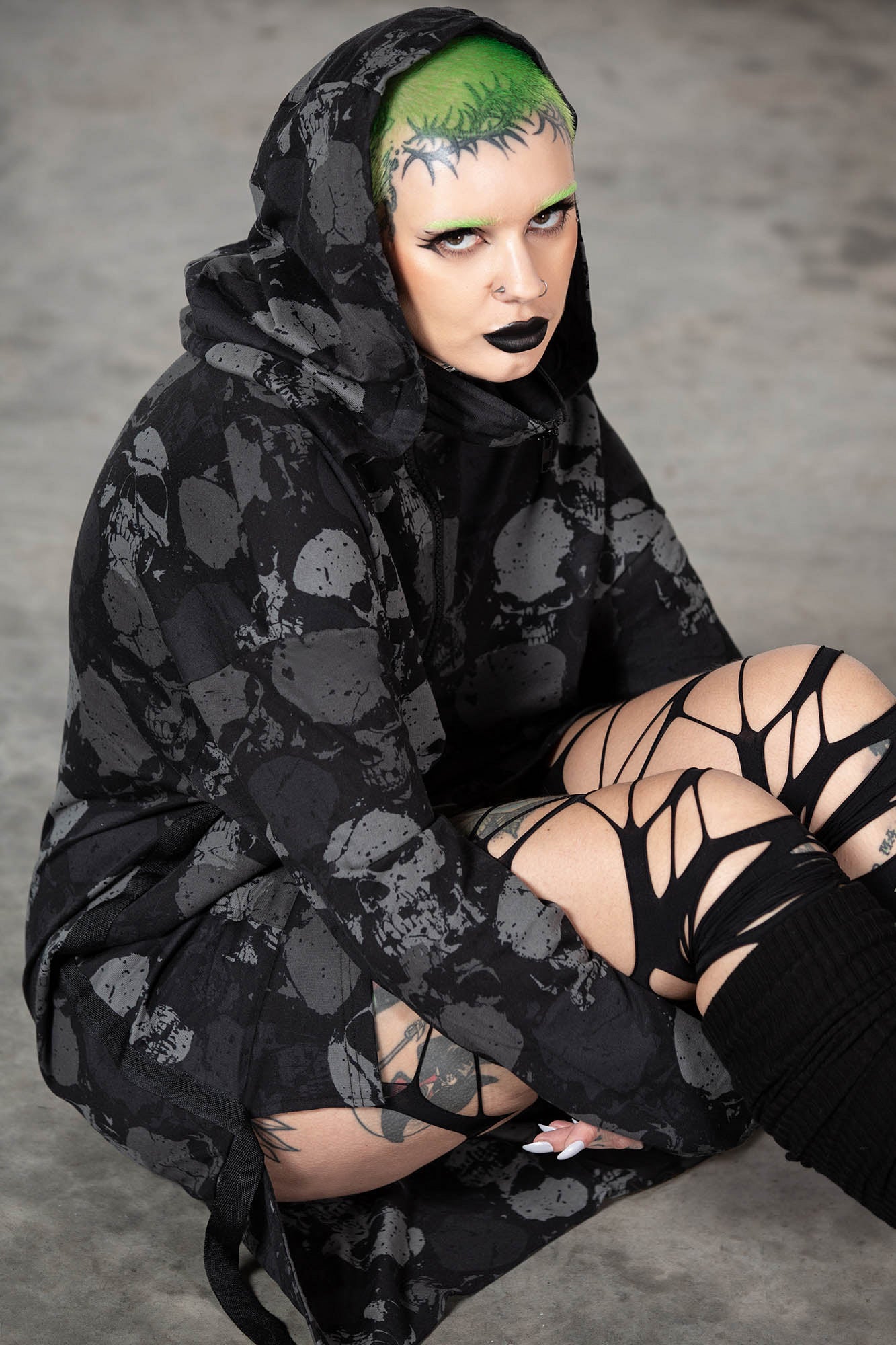Tzompantli Oversized Hoodie | Killstar